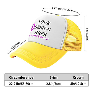 Uayuios Wholesale Custom Hats Men Women Personalized Hat Design Your Own Picture/Text/Logo Trucker Hats Baseball Cap