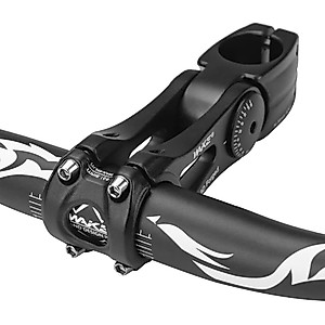 CYSKY Bike Stem Universal 31.8mm and 25.4mm Adjustable ± 90 Degree 145mm MTB Stem Bike Stem Riser Short Handlebar Stem for Mountain Bike Road Bike BMX City Bike Bicycle (145mm)