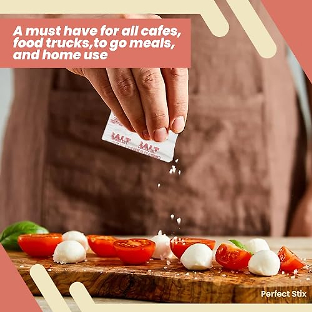 Perfect Stix Iodized Salt Packets - .6 Grams - 1000 Packets (Packaging may vary.)