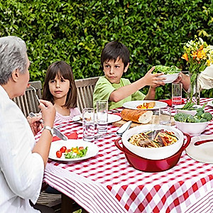 Pinnacle Insulated Casserole Dish with Lid 3 pc. set 2.6/1.25/.6 qt. Elegant Hot Pot Food Warmer/Cooler - Large Thermal Soup/Salad Serving Bowl- Stainless Steel –Best Gift Set for Moms –Holidays Red