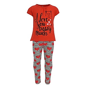 Unique Baby Girls I Love You Beary Much Valentine's Day Outfit (7)