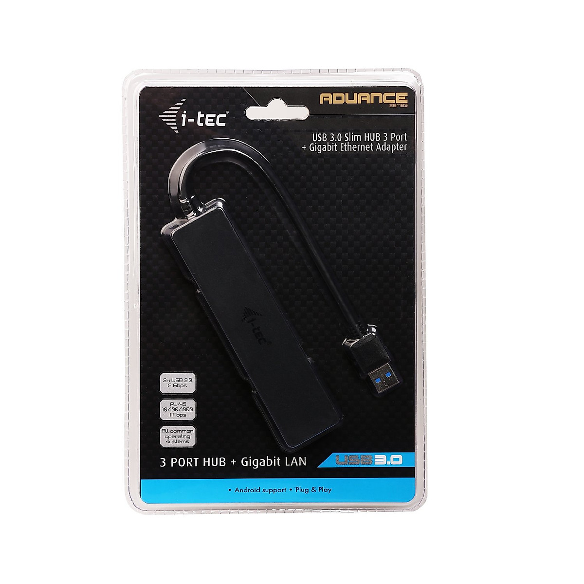 i-tec USB 3.0 Slim HUB 3 Port + Gigabit Ethernet Adapter