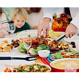 Tezzorio 12 3/4 inch Pot Fork, 410ºF Heat Resistant Black Nylon 2-Prong Meat Cooking Fork with Ergonomic Handle, Made for Carving and Serving Meat, Kitchen Gadgets for Serving and More