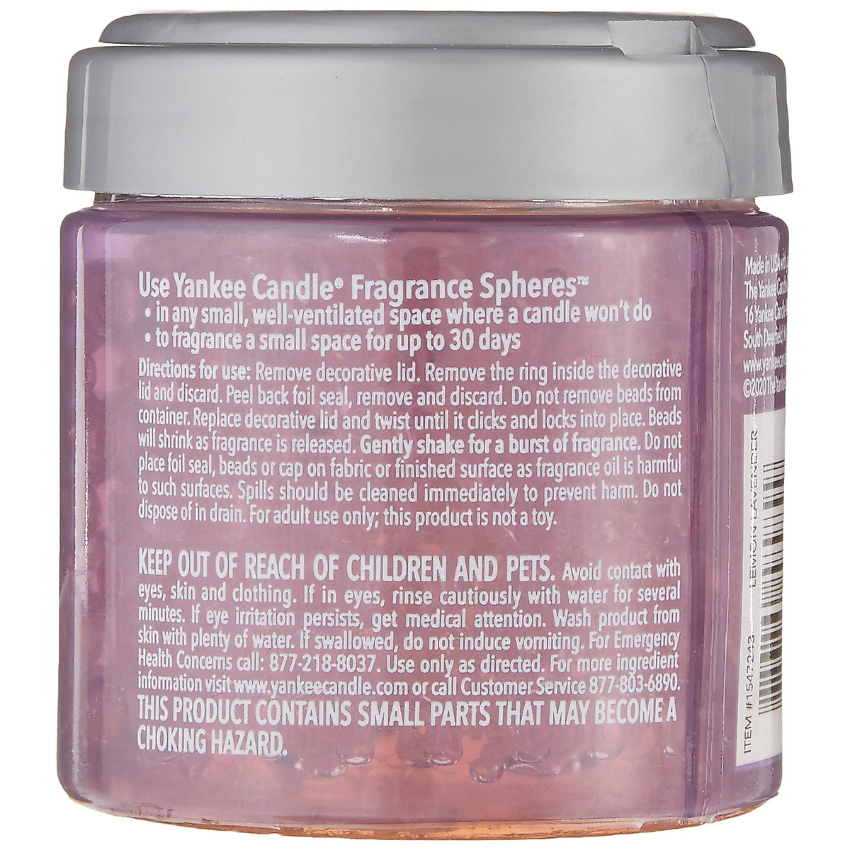 Yankee Candle Fragrance Spheres, Lemon Lavender