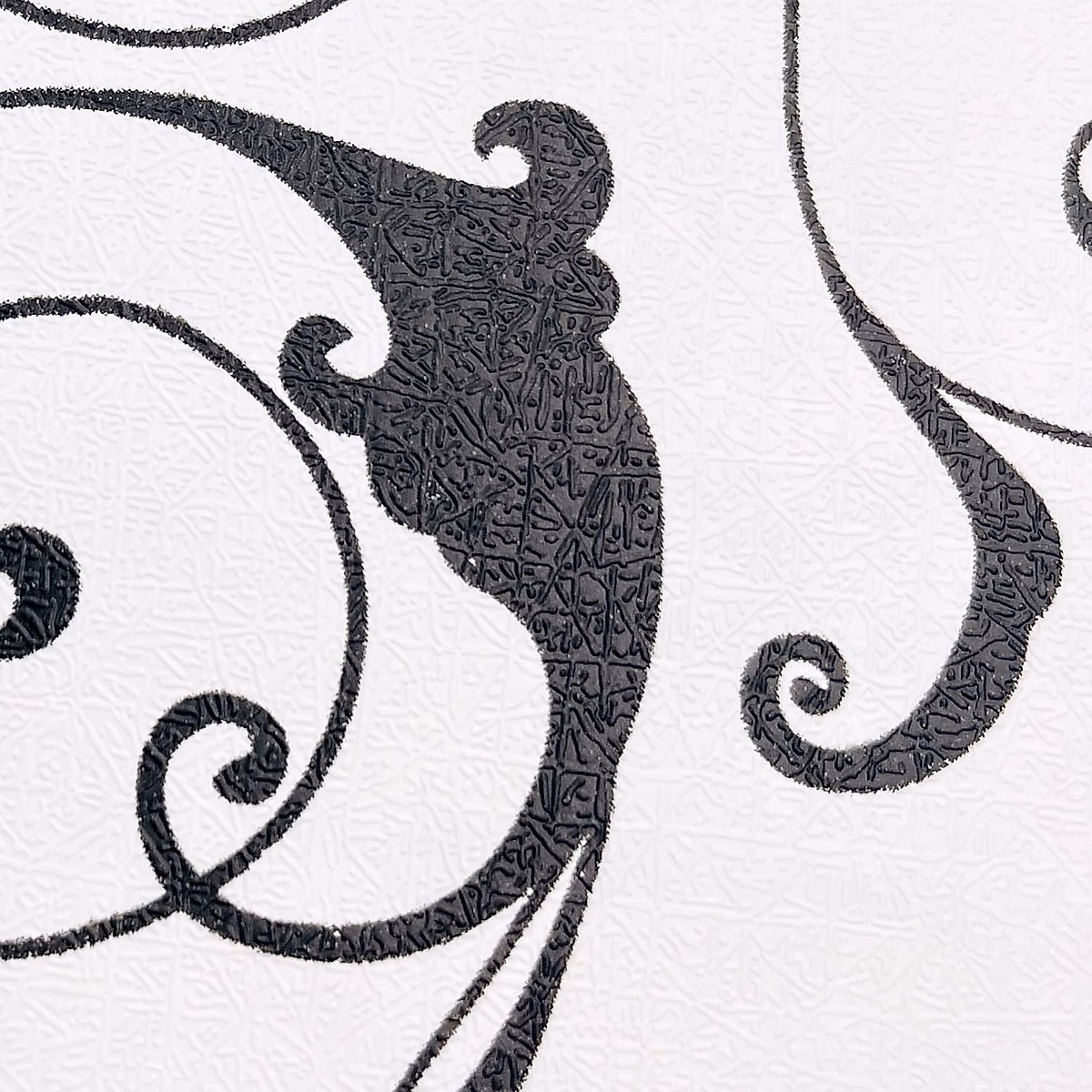 Yifely Black Vine Shelf Liner Self-Adhesive Furniture Paper DIY Dresser Drawer Covering Sticker 17.7 Inch by 9.8 Feet