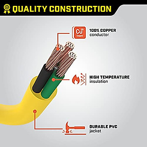 Champion 3-Foot 30-Amp 125/250-Volt Generator Y-Adapter (L14-30P to two 5-20R)