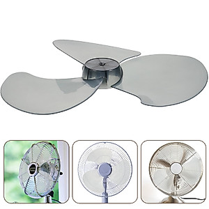 DOITOOL Universal Plastic 3 Leaves Fan Blade Set 16 Inch Replacement Fan Blades with Nut Cover Electric Fan Leaves for Table Standing Pedestal Fan