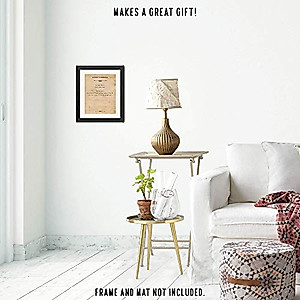 Lewis Carroll Alice in Wonderland Mad Hatter Quote Print, 1 (11x14) Unframed Typography Book Page Photos, Wall Art Decor Gifts Under 15 for Home Office Man Cave School Student Teacher Literary Fan