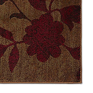 Home Dynamix Tribeca Amelia Modern Area Rug | 5'2" x 7'2" Rectangle | Beige/Green/Red