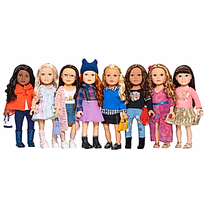 Journey Girls Dolls, 18-Inch Dana Hand Painted Doll with Brown Hair and Blue Eyes