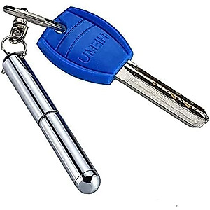 Yanxuan Stainless Steel Metal Pen, Silver Ballpoint Pen, Mini Pocket Pen for Business Gift Automobile Keychains