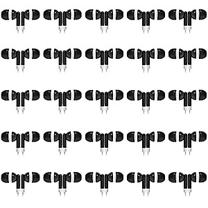 CN-Outlet Wholesale Bulk Earbuds Headphones 50 Pack for iPhone, Android, MP3 Player - Black