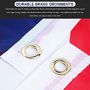 American USA Flag and Gadsden Don't Tread On Me Flag, 2 Polyester Flags, 3 x 5FT, Bright Colors And UV Fading Resistance, Double Stitched And Flags With Brass Grommets