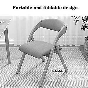ZRAGEK Folding Chairs with Padded Seats,Home Comfortable Dining Chair Learning Chair, Single Comfortable Backrest Lounge Chair On The Balcony, Portable, Bearing 100kg