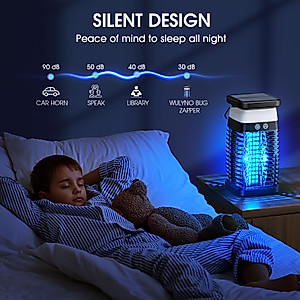 Bug Zapper Outdoor, Rechargeable & Portable Solar Bug Zapper Mosquito Zapper,123456789