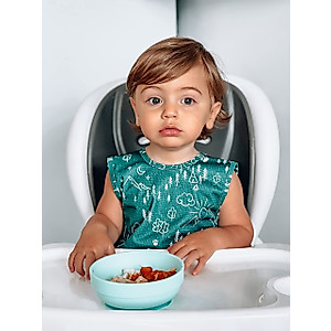 BapronBaby Pine Forest Bapron - No Neck Tie Safer Bib for Baby & Toddler - Soft Waterproof Stain Resistant - Machine Washable - Sz Baby/Toddler 6m-3T