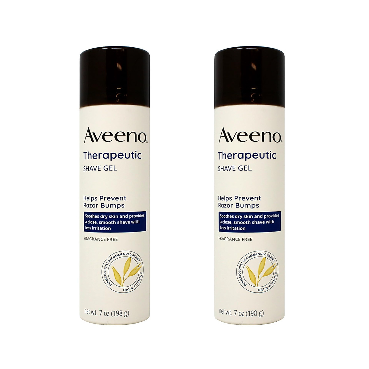 AVEENO Therapeutic Shave Gel 7 oz (Pack of 2)