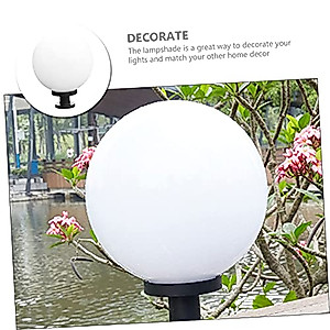 SECFOU Fence Lights Replacement Globe for Light Fixture Deck Lighting Acrylic Light Cover Deck Post Lights Globe Light Cover Exterior lamp Post Fixture Exterior Light Electric Plastic