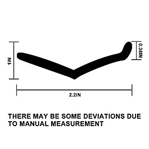Garage Door Rubber Seal Strip, Universal Garage Door Seal, Weatherproofing Garage Door Weather Stripping（20FT)
