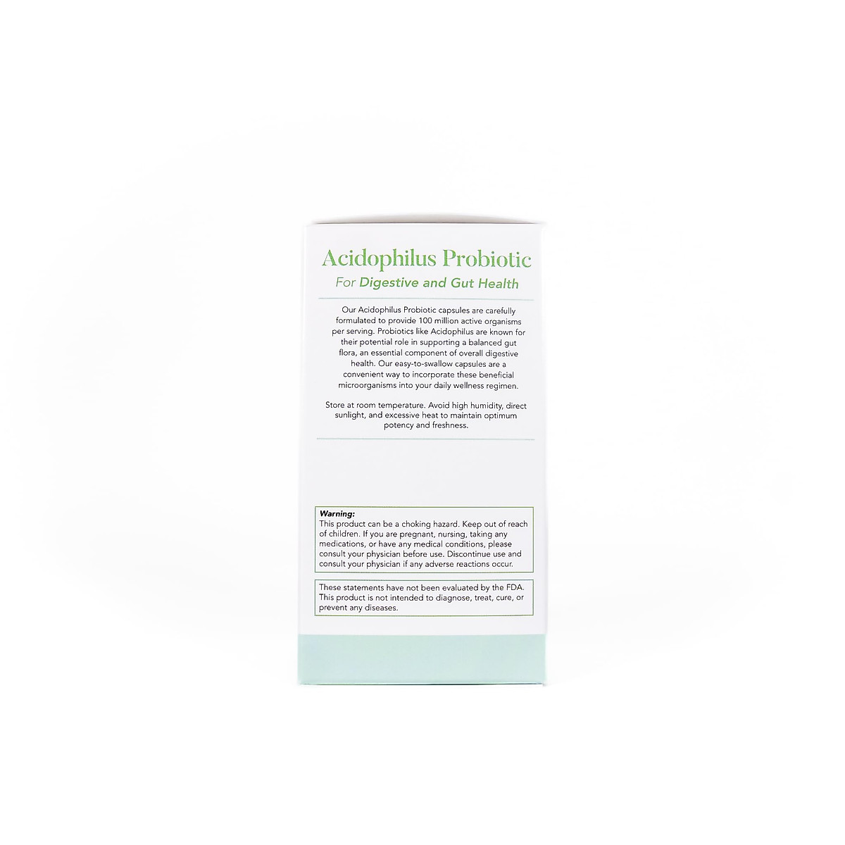 GSL Technology | Acidophilus Probiotic | 100 Million Active Organisms | Dietary Supplement for Gut Health | Made in The USA | 3 Pack of 60 Count (180 Capsules Total)