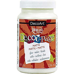 DecoArt Decoupage Glue, 8-Ounce, Matte Finish