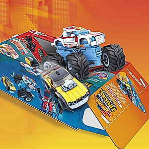 MEGA Hot Wheels Collectible Vehicle Building Toy Car Rodger Dodger, 2 Micro Action Figure Drivers and Deluxe Features, for Fans and Collectors