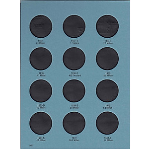 Whitman US Walking Liberty Half Dollar Coin Folder 1937 - 1947 #9027