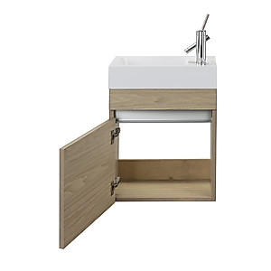 Cutler Kitchen and Bath Sangallo Space Saver Bathroom Vanity, 18 Inches