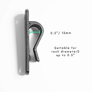 Vincita Bike Pannier Hooks Kit - to Convert Any Bag Into A Bicycle Pannier Bag -Can Be Used with Rack Diameter Up to 13 mm- One Set of Pannier Mounting Attachment Hardware (Plastic)