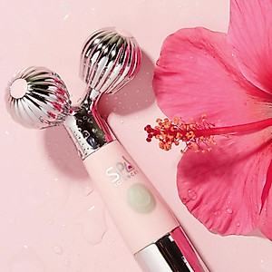 Spa Sciences ISLA Ice + Heat Contouring Roller (Face, Neck, and Décolletage) – Including Steel + Bonus Genuine Rose Quartz Globes