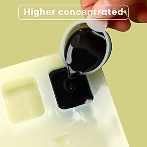 HTVRONT Black Epoxy Pigment - 1.76oz/50ml Black Resin Pigment Paste, Higher Concentrated & Easy to Mix Black Epoxy Dye for Resin Coloring, Tables, Tumbler