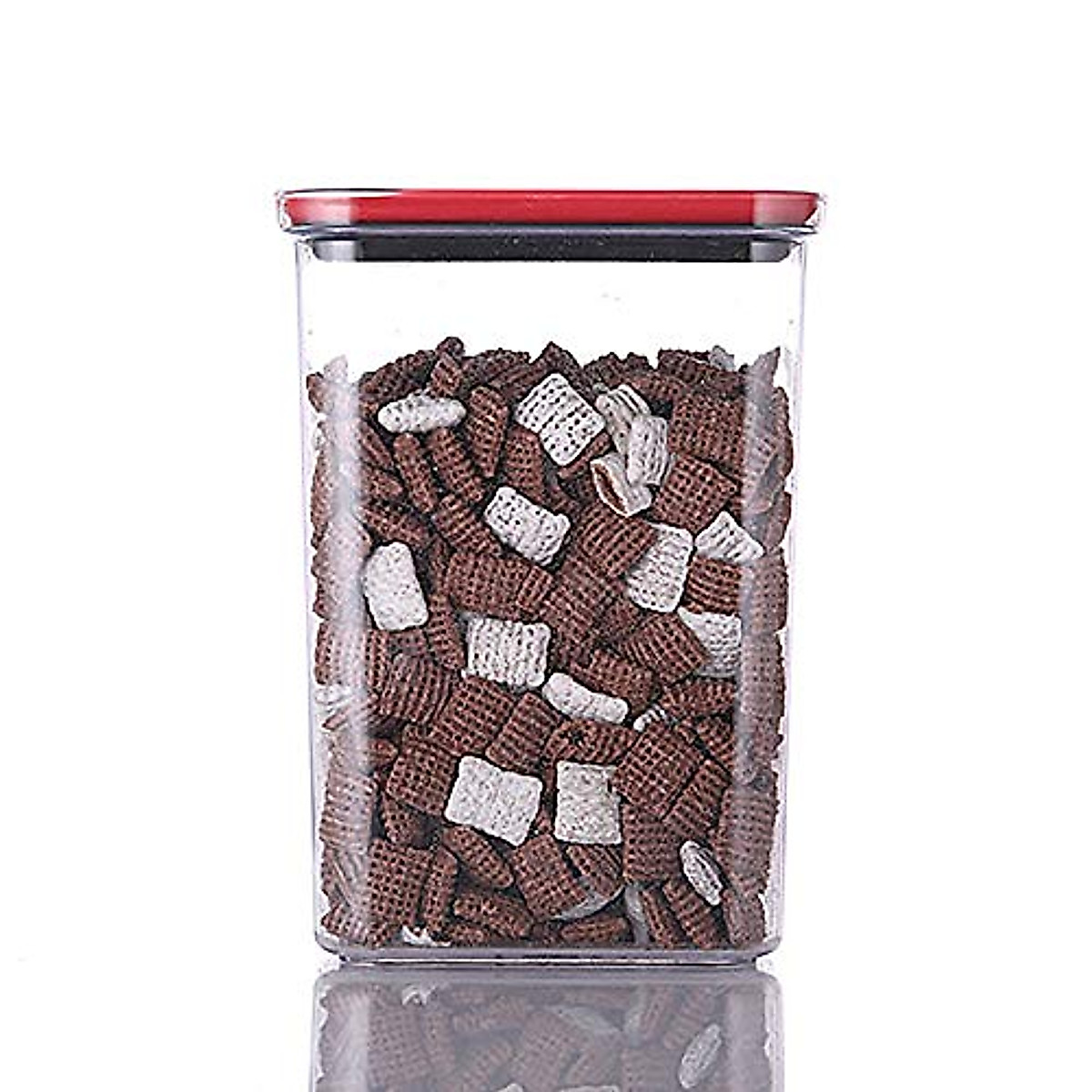 Neoflam Airtight Smart Seal Food Storage Container (Set of 3, Rectangle) | Crystal Clear Body | Modular, Stackable, Nestable Design | Easy to Clean, BPA Free (2.7 L, 91 oz)
