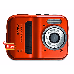 Kodak EasyShare Sport C123 12 MP Waterproof Digital Camera (Red)