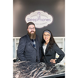 AcousticSheep SleepPhones Wireless | Bluetooth Headphones for Sleep, Travel, and More | The Original and Most Comfortable Headphones for Sleeping | Midnight Black - Fleece Fabric (Size M)