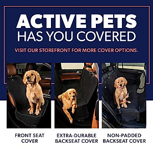 Active Pets Bench Dog Car Seat Cover for Back Seat, Waterproof Dog Seat Covers for Cars, Durable Scratch Proof Nonslip, Protector for Pet Fur & Mud, Washable Backseat Dog Cover for Cars Trucks & SUVs
