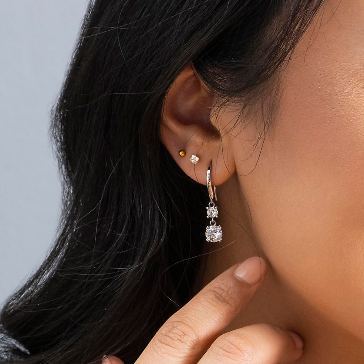 Cate & Chloe Kadence 18k Yellow Gold Plated Dangle Earrings | Women's Drop & Dangle Earrings With Crystals, Dangling Silver Earrings For Women, Hypoallergenic Earring Set, Jewelry Gift for Her