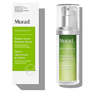 Murad Retinol Youth Renewal Serum - Rapid-Action Retinol Treatment for Face and Neck - Visibly Reduces Lines and Wrinkles, Firms and Smooths Skin, Nightly Use Formula - 1.0 Fl Oz