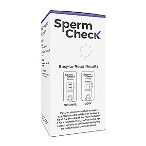 Spermcheck Fertility Home Test Kit for Men- Shows Normal or Low Sperm Count- Easy to Read Results-Convenient, Accurate, Private