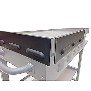 DELSbbq 5015 Wind Screen for Blackstone 36" Griddle and Other Griddle, Black