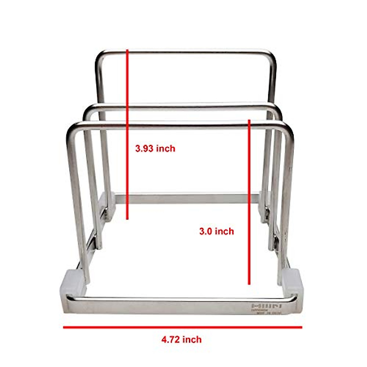 LENITH Small Size Stainless Steel Wire Cutting Board Holder, Cutting Board Rack Organizer Kitchen (Small)