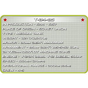 COBI Historical Collection WWII T-34-85, Green