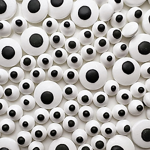 SE Si&Moos Large and Small Candy Eyes for Decorating Small Edible Eyes for Cupcakes Big Edible Eyeballs Christmas Cookie Decorations Cookie Decorating Eyes Googly Candy Eyes 3 OZ with Tweezers