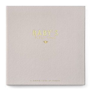 Lucy Darling Baby Memory Book, Luxury Baby First Year Book & Photo Album for Baby Boy/Girl, Keepsake Baby Books & Journals, Gender Neutral Memories & Milestone Book, Pregnancy Gift - Honey Bee