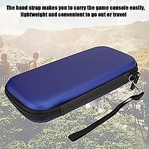 Mxzzand Game Consloe Carrier, Scratch Resistant Anti-Collision,Anti-Fall Waterproof Game Console Bag Hand Strap for Travel for Outdoor for Women for Men(Blue)