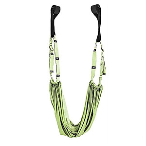 KimDaro Waist Back Leg Stretch Strap/Yoga Fitness Band, Leg Stretching Assist Trainer, Yoga Stretcher, Back Bend Split Inversion Strap for Fitness, Dance, Ballet, Gymnastics (Green)