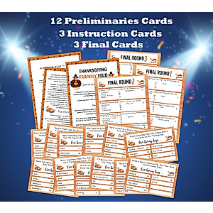 Thanksgiving Day Party Game,Shower Game,Fall Winter Friendly Feud Game,Thanksgiving Day Friendly Feud Game,Family Feud Questions,Feud Game for Adults,Party Games Cards,Thanksgiving Day Decoration(3)