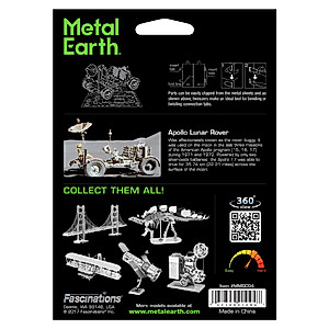Fascinations Metal Earth Apollo Lunar Rover 3D Metal Model Kit
