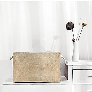 Delarsy Storage Basket, Waterproof Sundries Polyester-Cotton Lining Storage Basket, Sim-ple and Creative Clothing Storage Basket, Sna