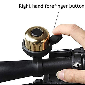 YMNL Bike Bell, Bicycle Bells for Adults Multicolor Brass Loud Crisp Clear Mini Small Bike Bell for Cycling Outdoor Mountain Road Fixie Bike