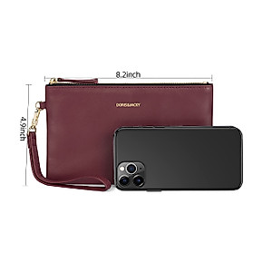 DORIS&JACKY Tote Bag for Women Large Nylon Purses and Handbags with Leather Handles Womens Ladies Waterproof Zipper Travel Work Shoulder Purse (Black)